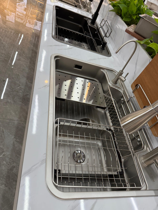 Tap Sink Mixer Deck Type Blutide Neo Stainless Steel With Pull-out Spo ...